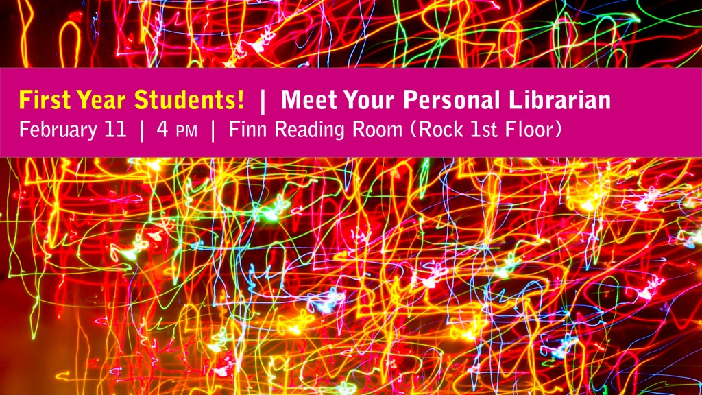 First-Year Students | Meet Your Personal Librarian : Brown University ...