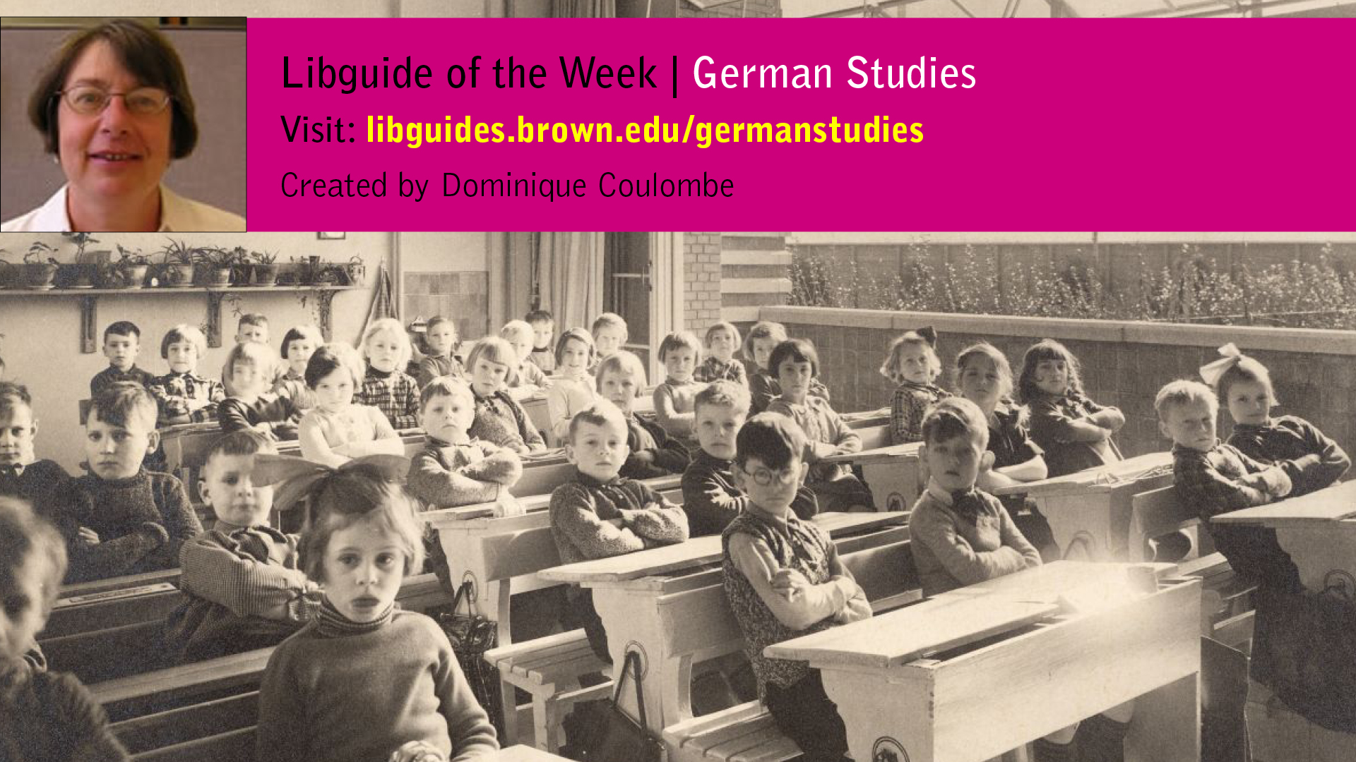 Libguide of the Week: German Studies : Brown University Library Brown ...