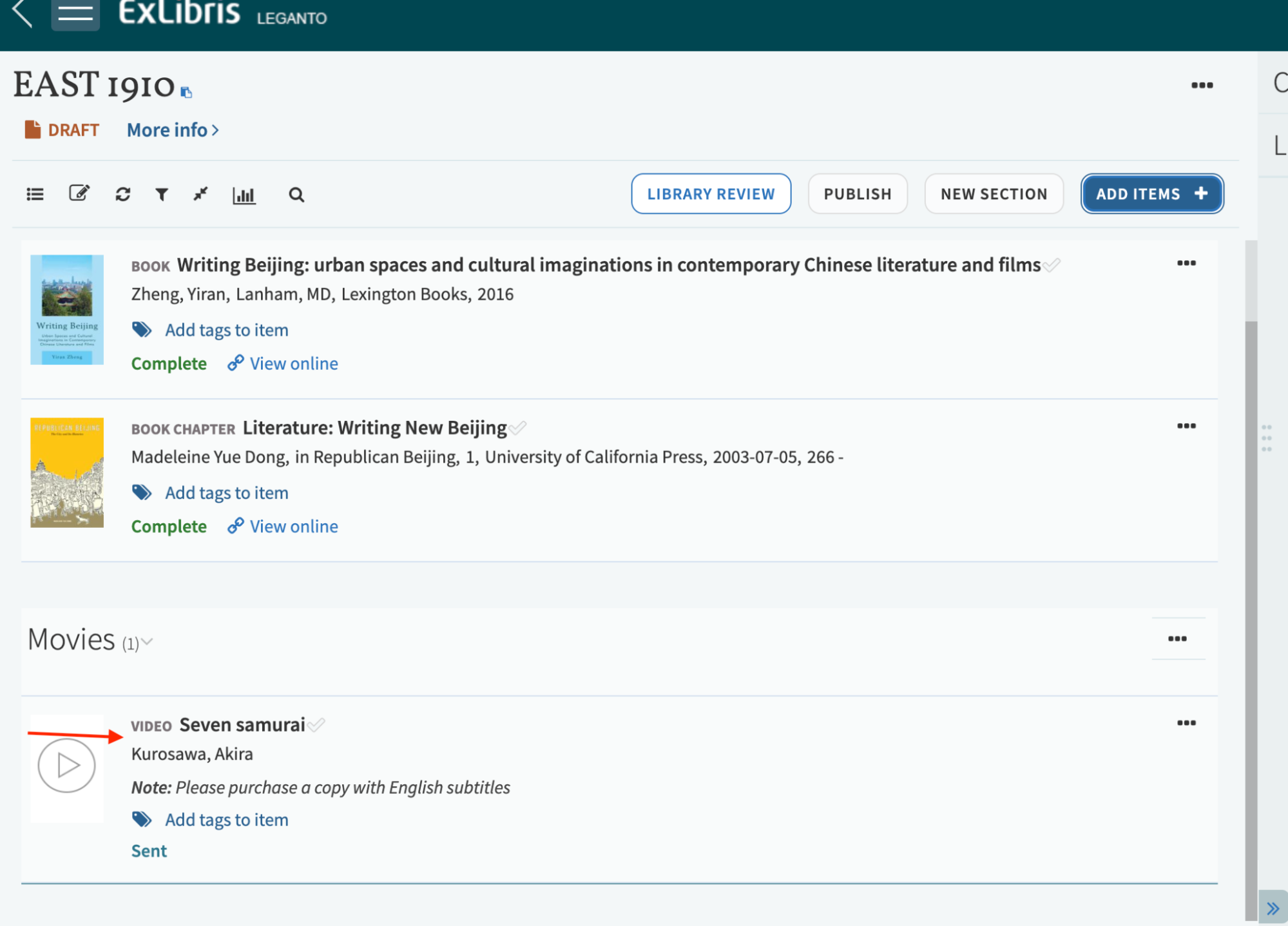 Managing your Course Reserves Reading List : Brown University Library ...