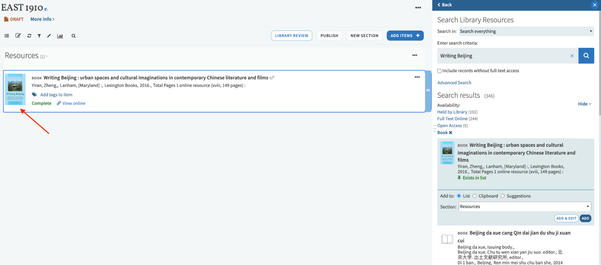 Managing your Course Reserves Reading List : Brown University Library ...
